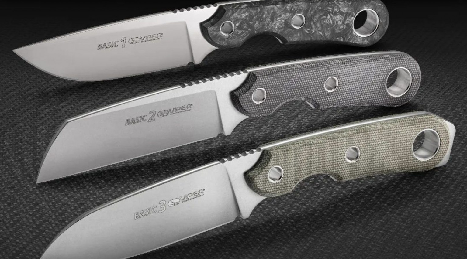 Viper Basic, tre coltelli a lama fissa per caccia e outdoor - Armi Magazine
